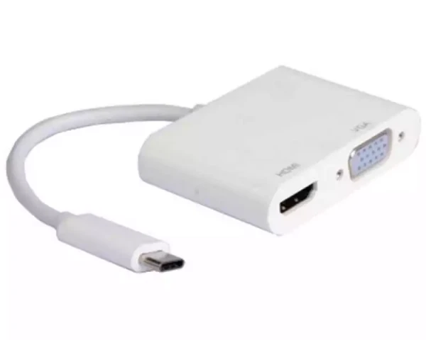 Adapter USB 3.1 Tip C - HDMI+VGA mf