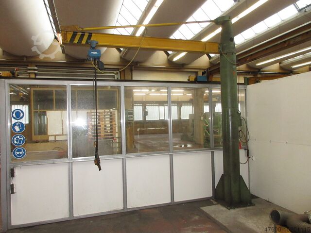 Saeulenschwenkkran Slewing crane Chain hoist
Taucha Kran Drehkran Hallenkran 250Kg Demag DK 250Kg Kettenzug L3m H4m