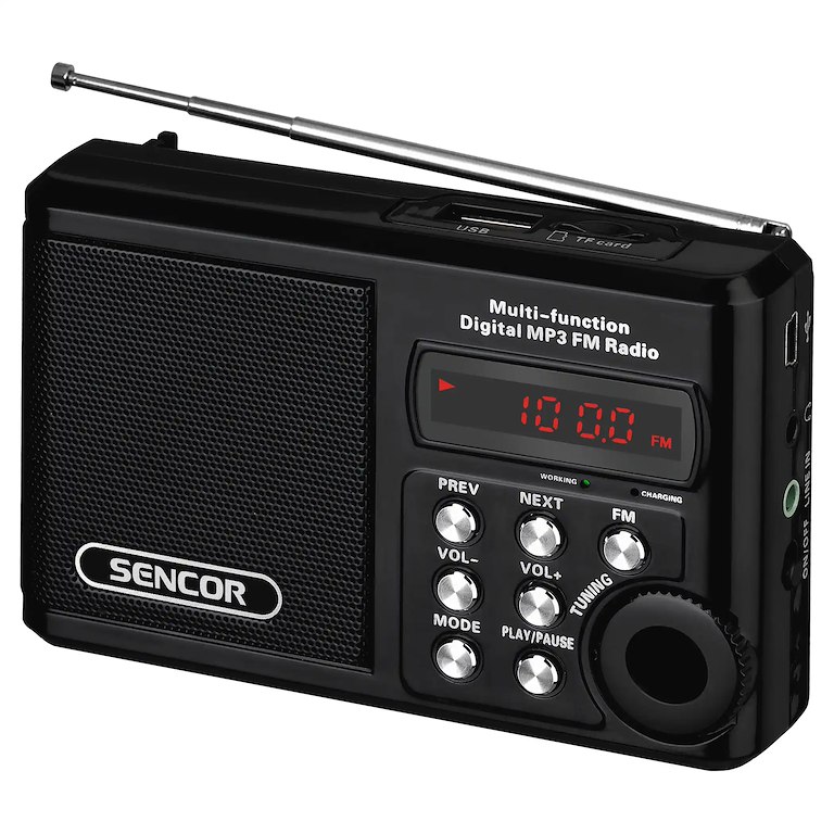Radio SENCOR SRD 215 B USB/MP3 crni