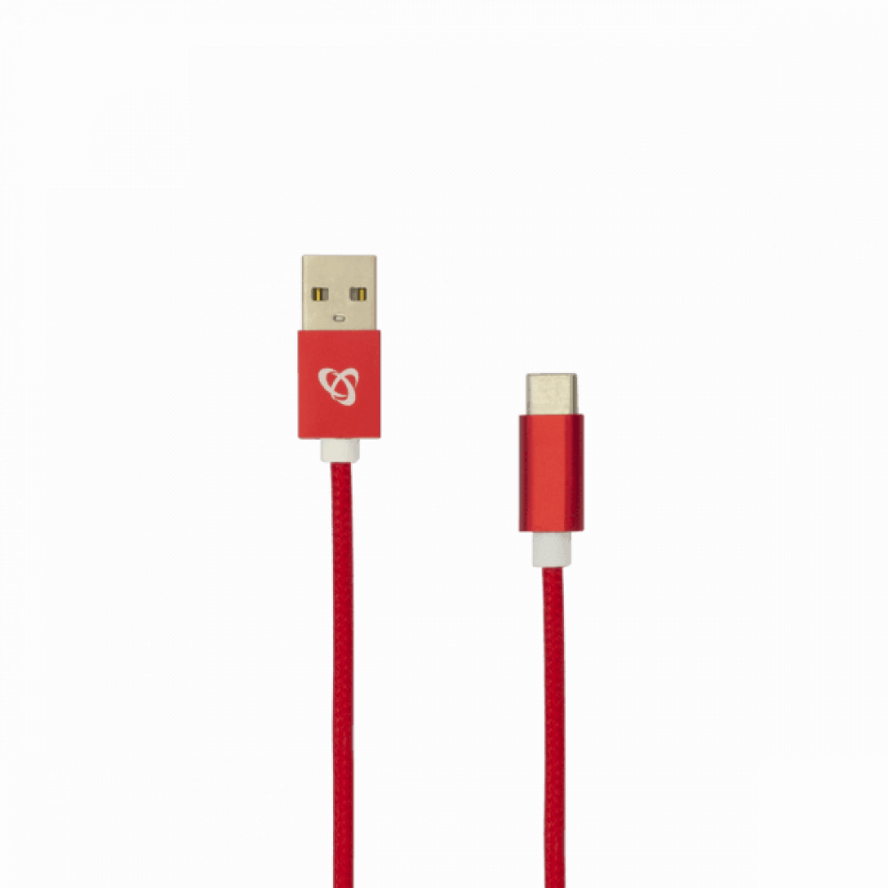 S BOX Kabl USB A / Type C, Fruity 1,5 m, Red *I