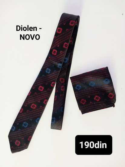 Diolen muška kravata i džepna maramica - NOVO