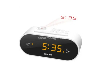 FM radio alarm sa projektorom vremena SENCOR SRC 3100 W beli