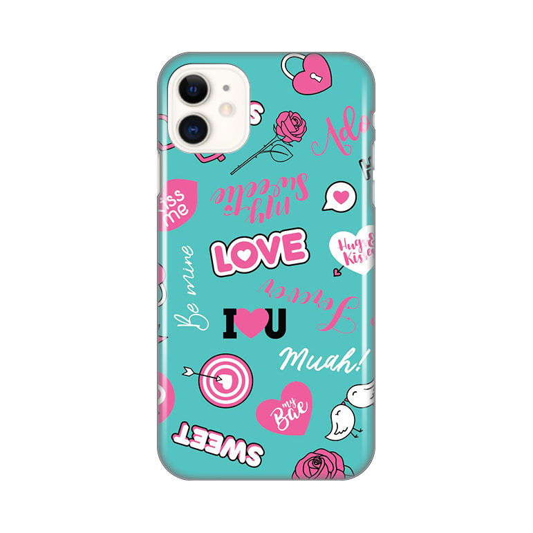 Maska Silikonska Print za iPhone 11 6.1 Love