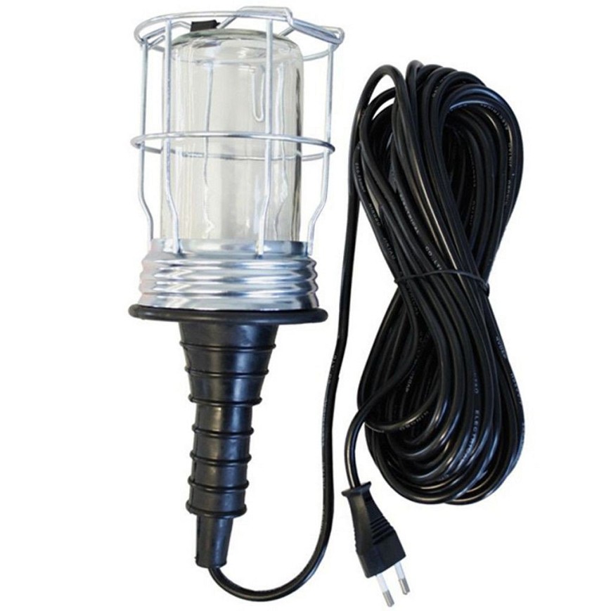 RADIONICKA LAMPA E27 SA MET.MREZOM GUMA L=5M