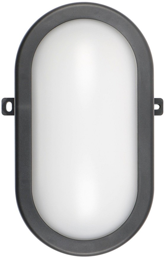 LED svetiljka ovalna 12W 4000K IP54 crna
