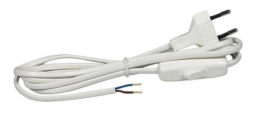 Kabel prik.sa prek.crna 2x0.75L=2m H03VVH2-F