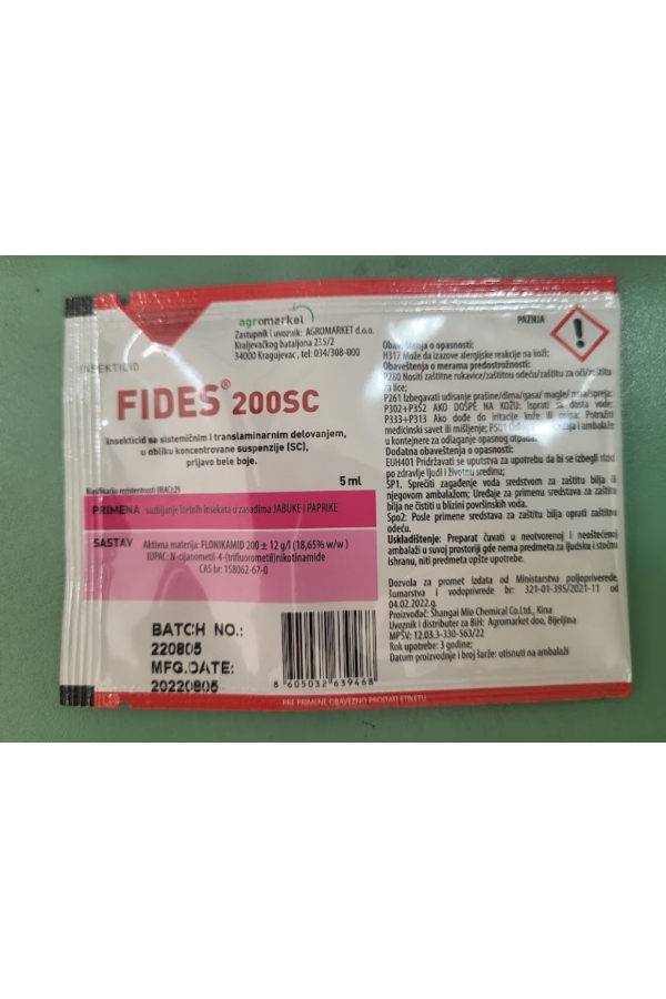 FIDES 200 SC 5ML
Šifra: 5357 JM: KOM