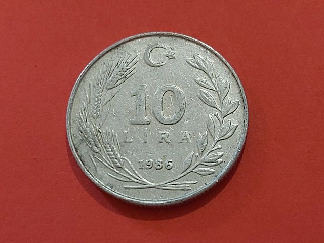 Turska  - 10 lira 1986 god