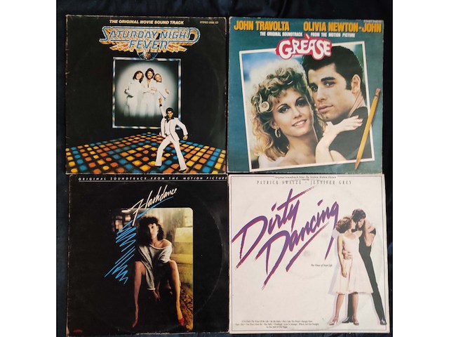 Travolta x 2 dupla lp Grease, Saturday Night Fever