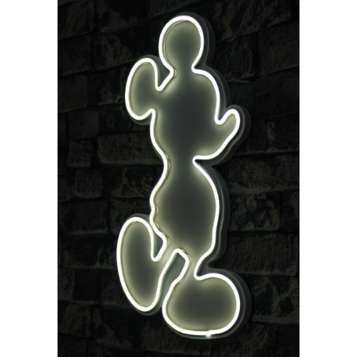 Zidna dekoracija LED Mickey Mouse 27x49x3cm bela