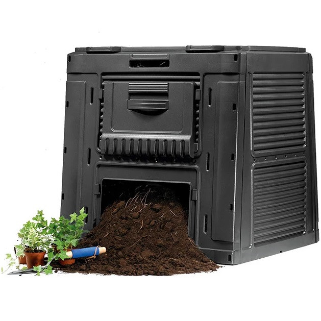 Komposter e-komposter 470l (sa bazom) - crni KETER