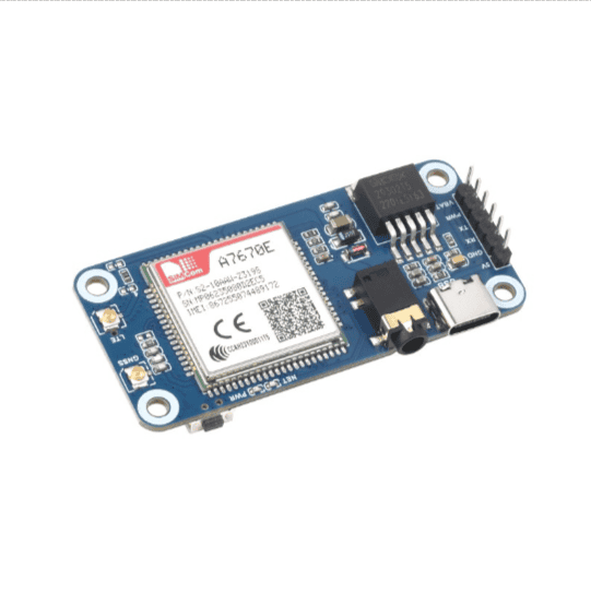 Cat-1/GSM/GPRS/GNSS HAT za Raspberry Pi, A7670E modul, LTE Cat-1 / 2G podrška, GNSS pozicioniranje