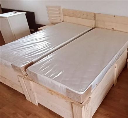 Novi kreveti puno drvo, duseci gratis