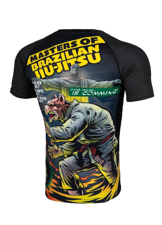 PIT BULL WEST COAST MASTER OF BJJ HILLTOP RASHGUARD – KRATKI RUKAVI