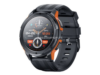 Oukitel BT10 smartwatch sport rugged 410mAh/Heart rate/SpO2/Accelerometer/crno narandzasti ( BT10...