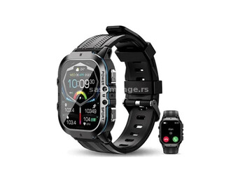 Oukitel BT20 smartwatch sport rugged 350mAh/Heart rate/SpO2/Accelerometer/crno narandasti ( BT20 ...