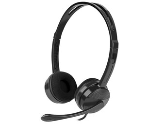 CANARY GO, Stereo Headset with Volume Control, 3.5mm Stereo, Black ( NSL-1665 )