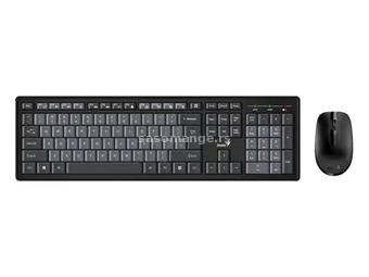 Bežična tastatura+miš Genius KM-8200, US