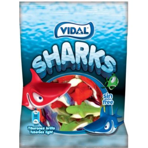 Vidal gumene bombone sharks 100g