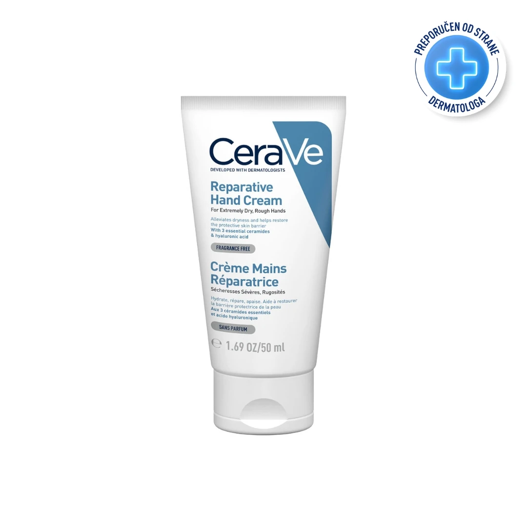 CeraVe® Obnavljajuća Krema za Ruke sa Dimetikonom i Hijaluronom 50 mL