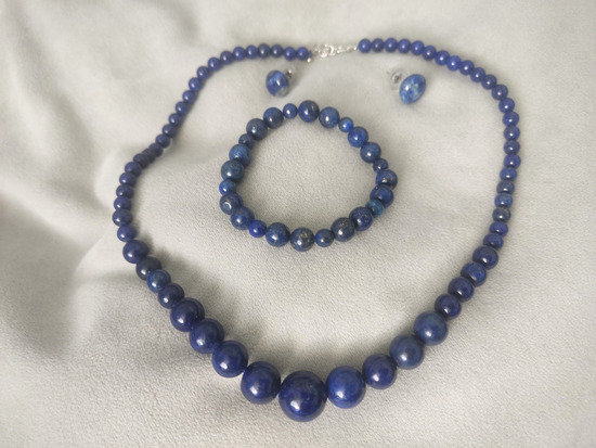 Lapis lazuli set (ogrlica, narukvica, minđuše)