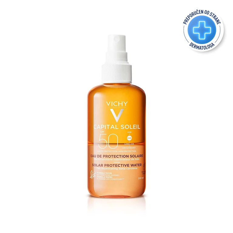 VICHY CAPITAL SOLEIL Vodica za Zaštitu od Sunca za Naglašen Ten SPF50 200 mL