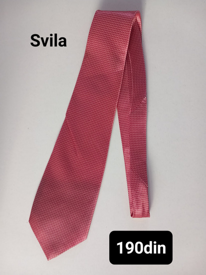 Muška svilena kravata crvene boje