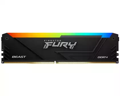 KINGSTON DIMM DDR4 8GB 3600MT/s KF436C17BB2A/8 Fury Beast RGB Black XMP