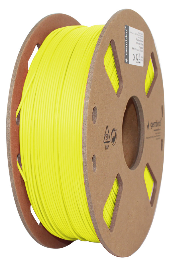 3DP-PLA1.75-01-FY PLA Filament za 3D stampac 1.75mm, kotur 1KG plamen sjajan Yellow