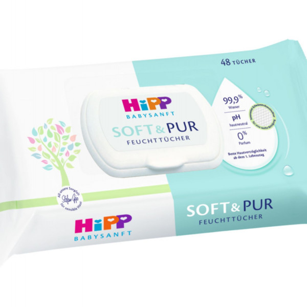 Hipp babysanft soft&pure vlažne maramice 48kom