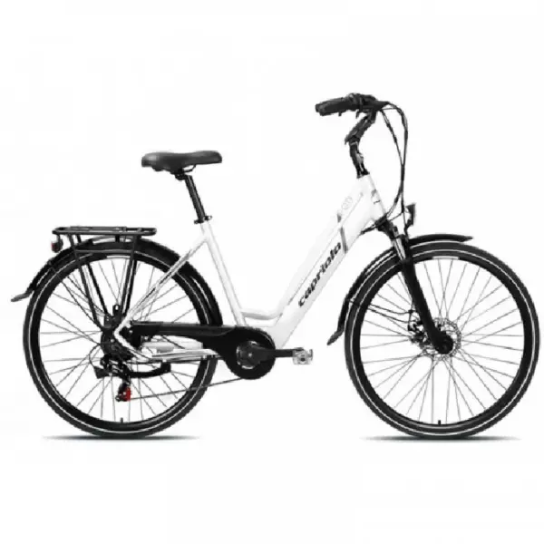CAPRIOLO Električni bicikl E-City Lady 28″ Belo-Crni