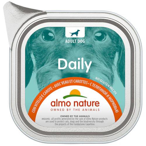 ALMO NATURE Daily Pašteta za pse s teletinom i šargarepom, 100g