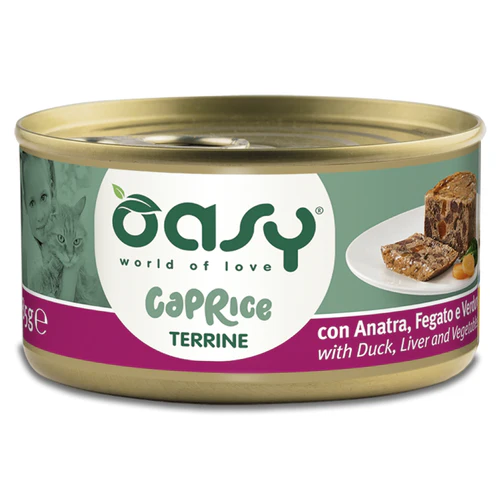 OASY Caprice Terrine s Pačetinom, komadići u pateu, 85g