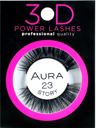 AURA3D POWER LASHES veštačke trepavice - 23 STORY, 1 g