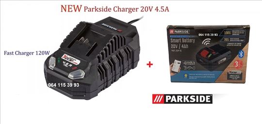 Parkside Smart Baterija 4AH i Brzi Punjač 4,5A