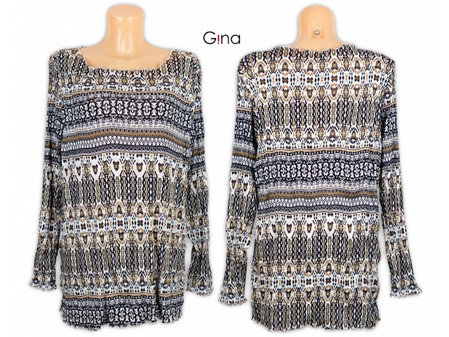 |O| GINA naborana tunika bluza sa podmajicom (36)