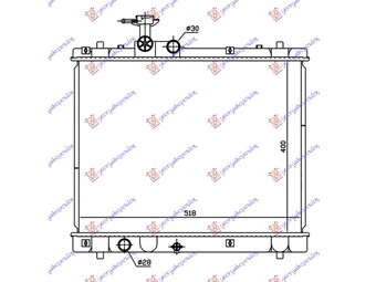 HLADNJAK MOTORA 1.2 BENZIN (MAN) (40x54x16) (MADJARSKA) SUZUKI SWIFT H/B 11-14