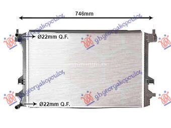 HLADNJAK MOTORA 1.0TSI/1.5TSI BENZIN (MANUELNI/AUTOMATSKI) (623x411) SKODA SCALA 19-