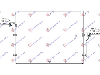 HLADNJAK KLIME 2.0 Xdi DIZEL (620x455x16) SSANGYONG REXTON 04-10