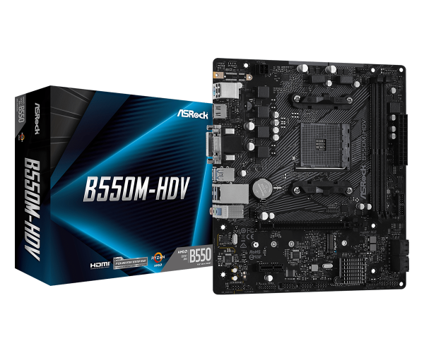 MB AM4 ASRock B550M-HDV 90-MXBDJ0-A0UAYZ