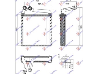 GREJAC KABINE (BR) (153x180X26) (TIP DENSO) VW SCIROCCO 14-