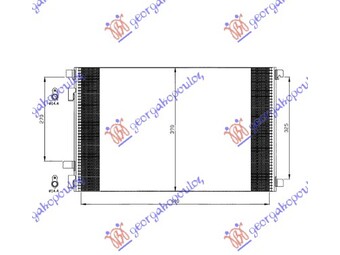 HLADNJAK KLIME BENZIN/DIZEL (61.5x40) RENAULT MEGANE CABRIO 06-10