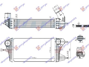 HLADNJAK INTERKULERA 1.0 HIBRID (315x173x64) SUZUKI SWIFT H/B 17-