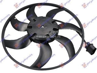 VENTILATOR KOMPLET (BENZIN/DIZEL) (445mm) (4 PIN) SKODA OCTAVIA 6 13-17