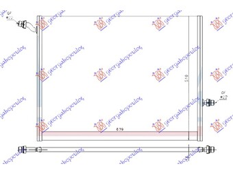 HLADNJAK MOTORA DODATNI BENZIN/DIZEL (640x510x16) MERCEDES E CLASS (W213) 16-20