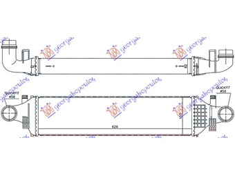 HLADNJAK INTERKULERA BENZIN/DIZEL (625x160) INFINITY QX30 16-