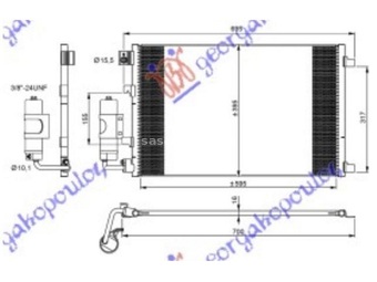 HLADNJAK KLIME BENZIN (600x385x16) NISSAN QASHQAI 10-13