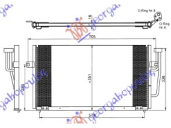 HLADNJAK KLIME 1.9 TD (610x350x16) MITSUBISHI SPACE STAR 98-05