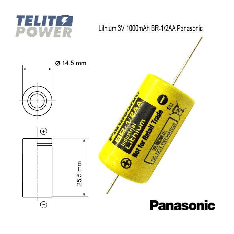 Litijum BR-1/2AA 3V 1000mAh Panasonic