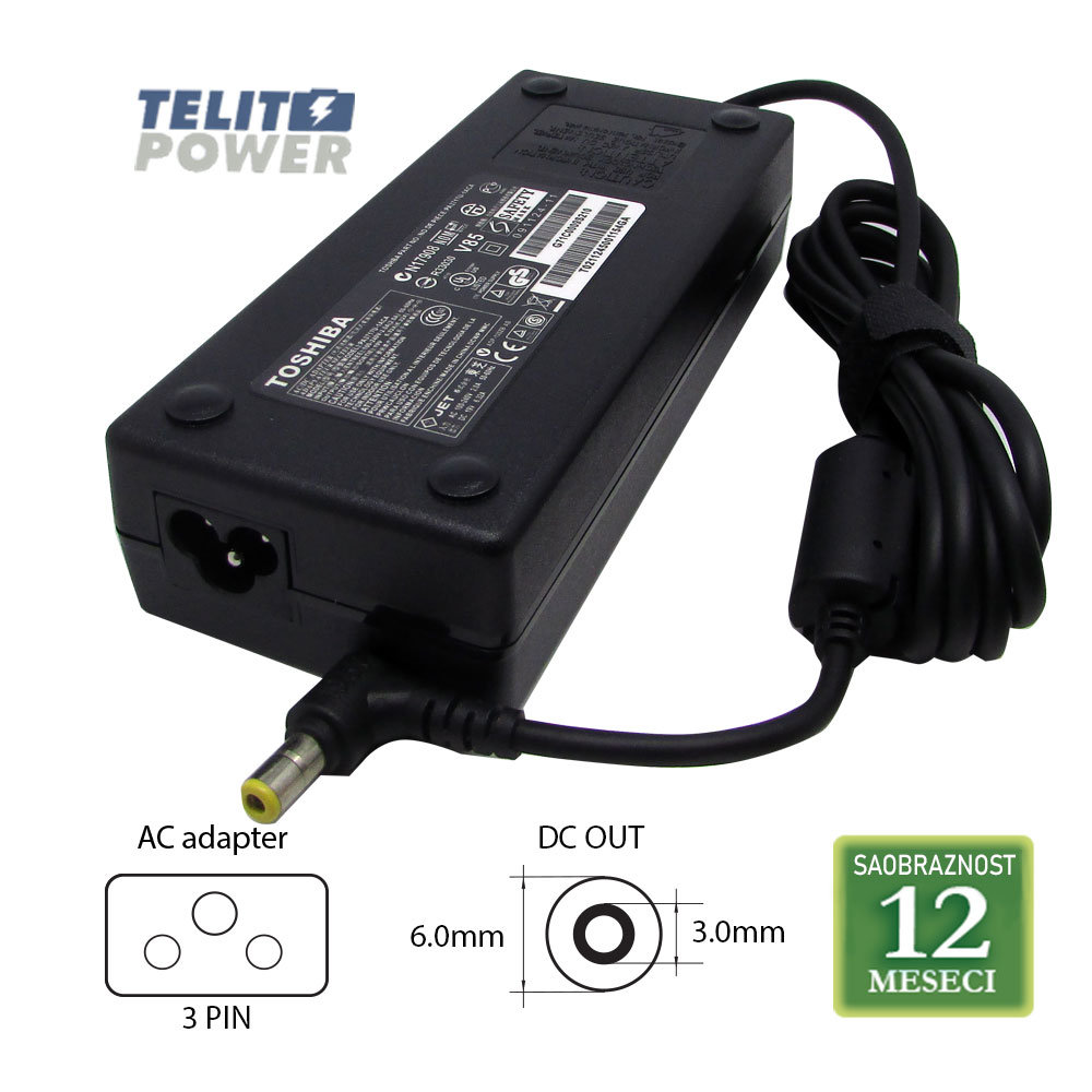 TOSHIBA 19V-6.3A ( 6.3 * 3.0 ) 120W-TS08 LAPTOP ADAPTER